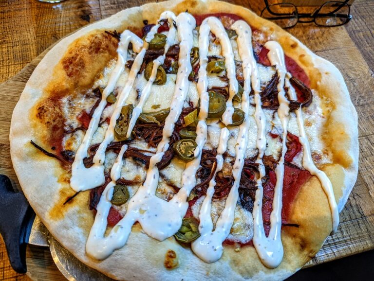 Blazing Saddle pizza from The Stable in Bath - No Home Just Roam