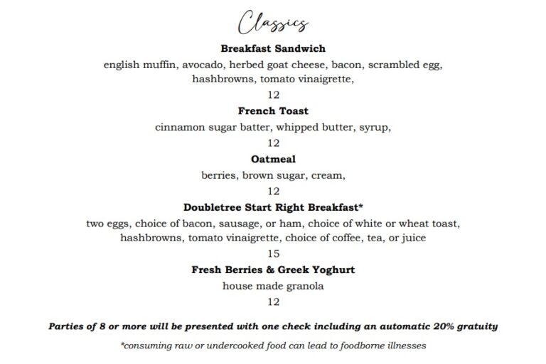 DoubleTree Missoula-Edgewater, MT - Finn breakfast menu 2 - No Home ...