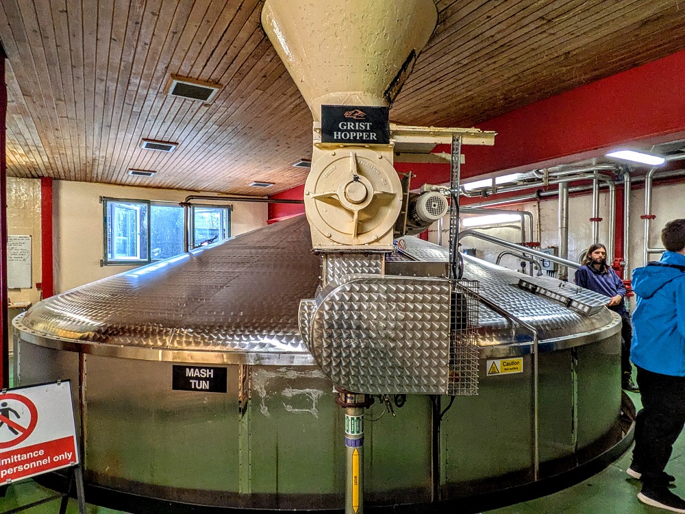 Grist hopper at Ben Nevis Distillery - No Home Just Roam