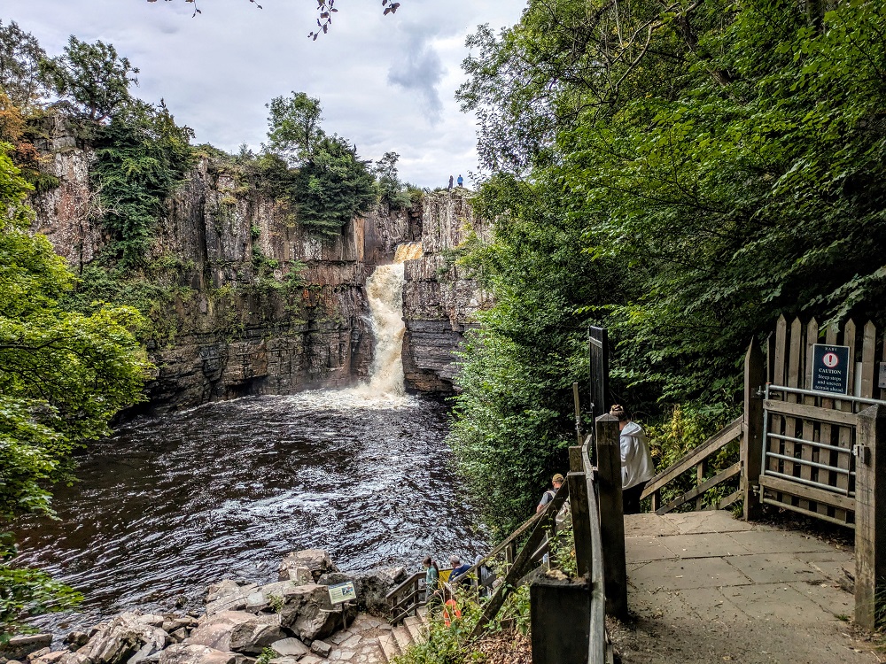 Visiting The High Force Waterfall & Low Force Waterfall In County ...