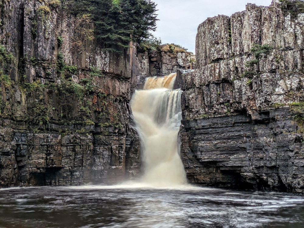 Visiting The High Force Waterfall & Low Force Waterfall In County ...