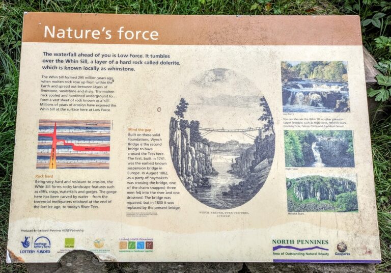 Visiting The High Force Waterfall & Low Force Waterfall In County ...