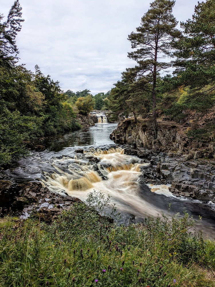 Visiting The High Force Waterfall & Low Force Waterfall In County ...